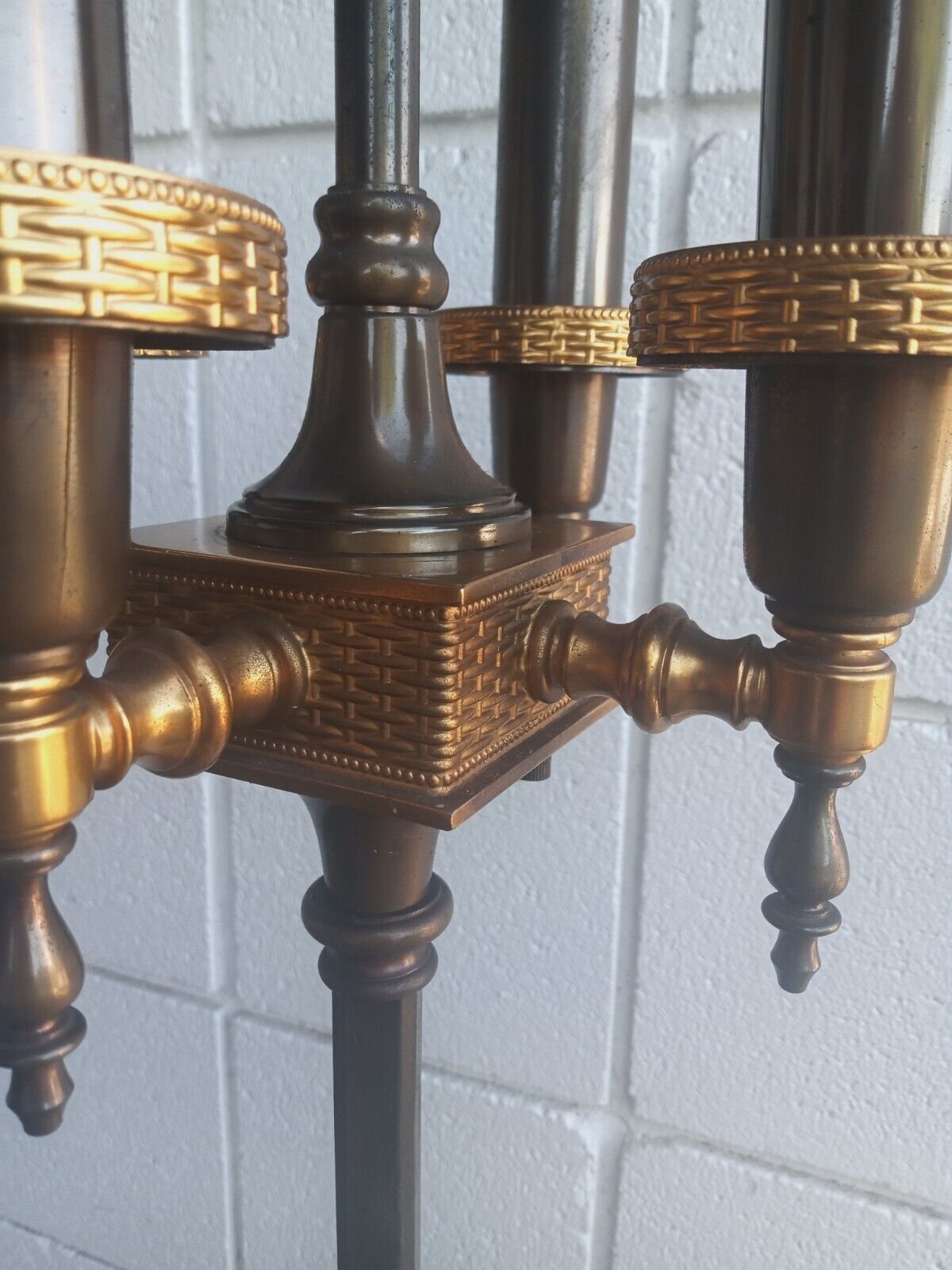 Antique Bronze Gothic Heavy Floor Lamp 4 Light Fine Hight Quality Prob ...