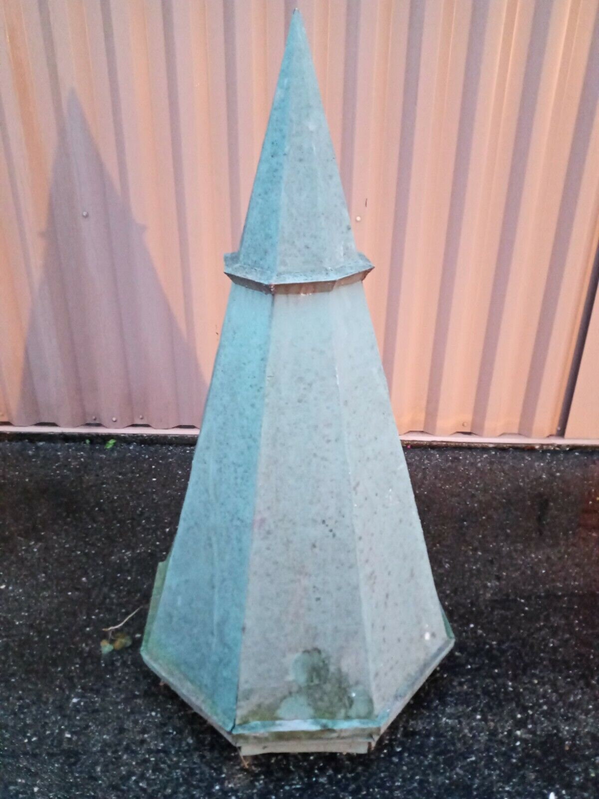 Antique Architectural Copola Zinc Metal 54 X 28 Garden Barn Topper ...