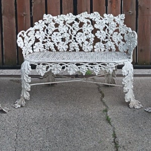 Vintage Wrought Iron Grape Vine Patio Furniture Etsy