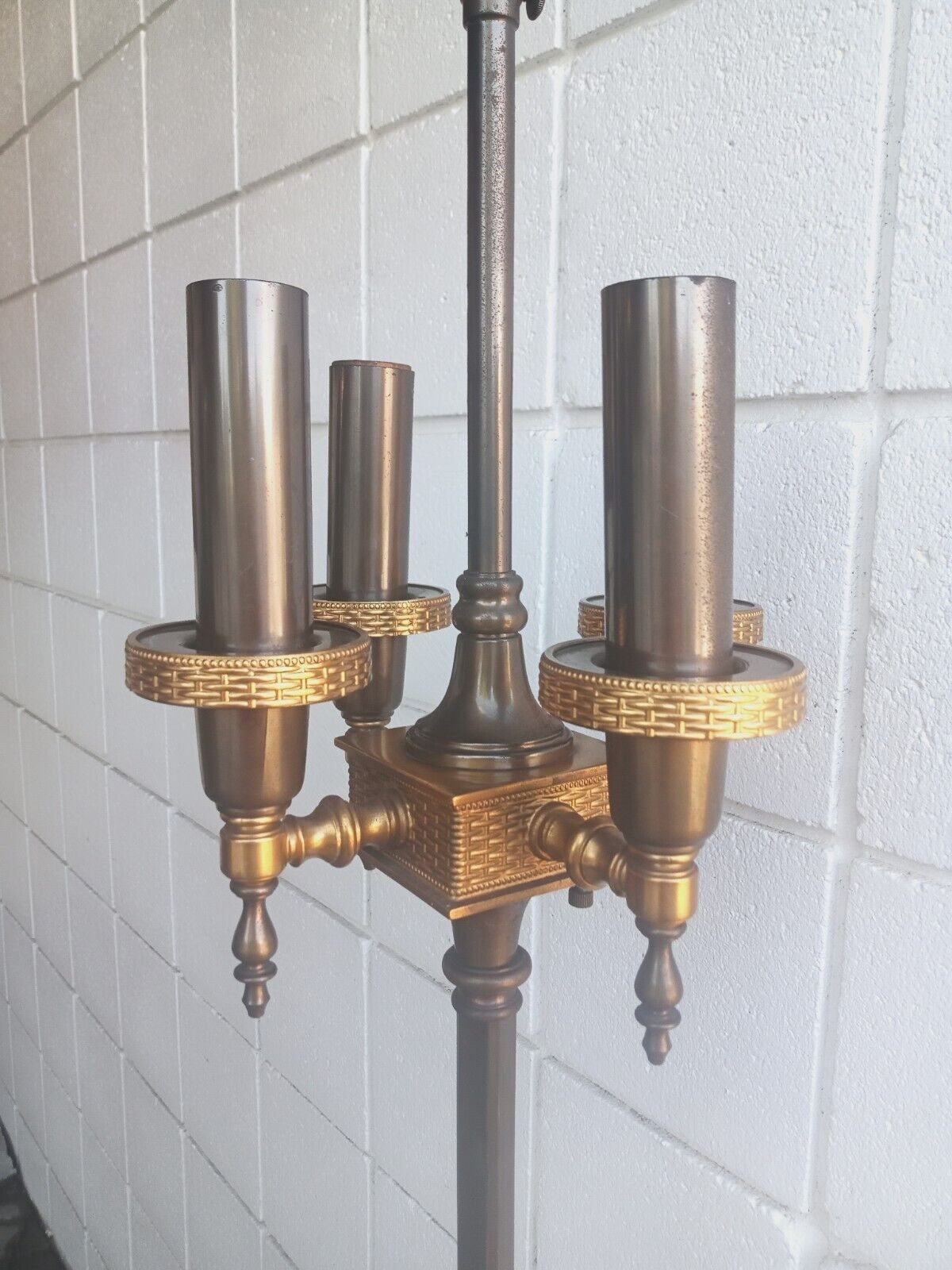 Antique Bronze Gothic Heavy Floor Lamp 4 Light Fine Hight Quality Prob ...