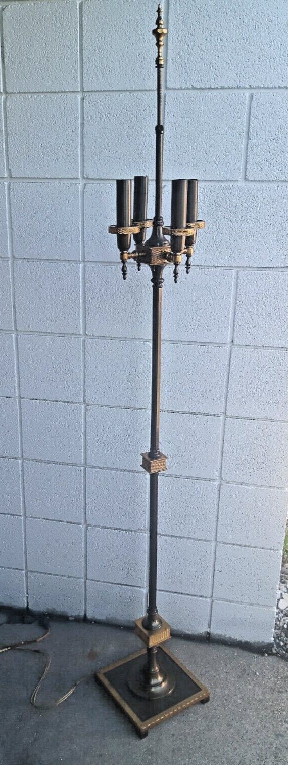 Antique Bronze Gothic Heavy Floor Lamp 4 Light Fine Hight Quality Prob ...