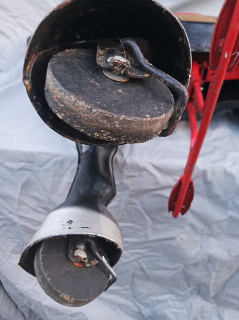 Antique Mobo Pressed Steel Bronco Large Riding Toy Dark Horse - Etsy