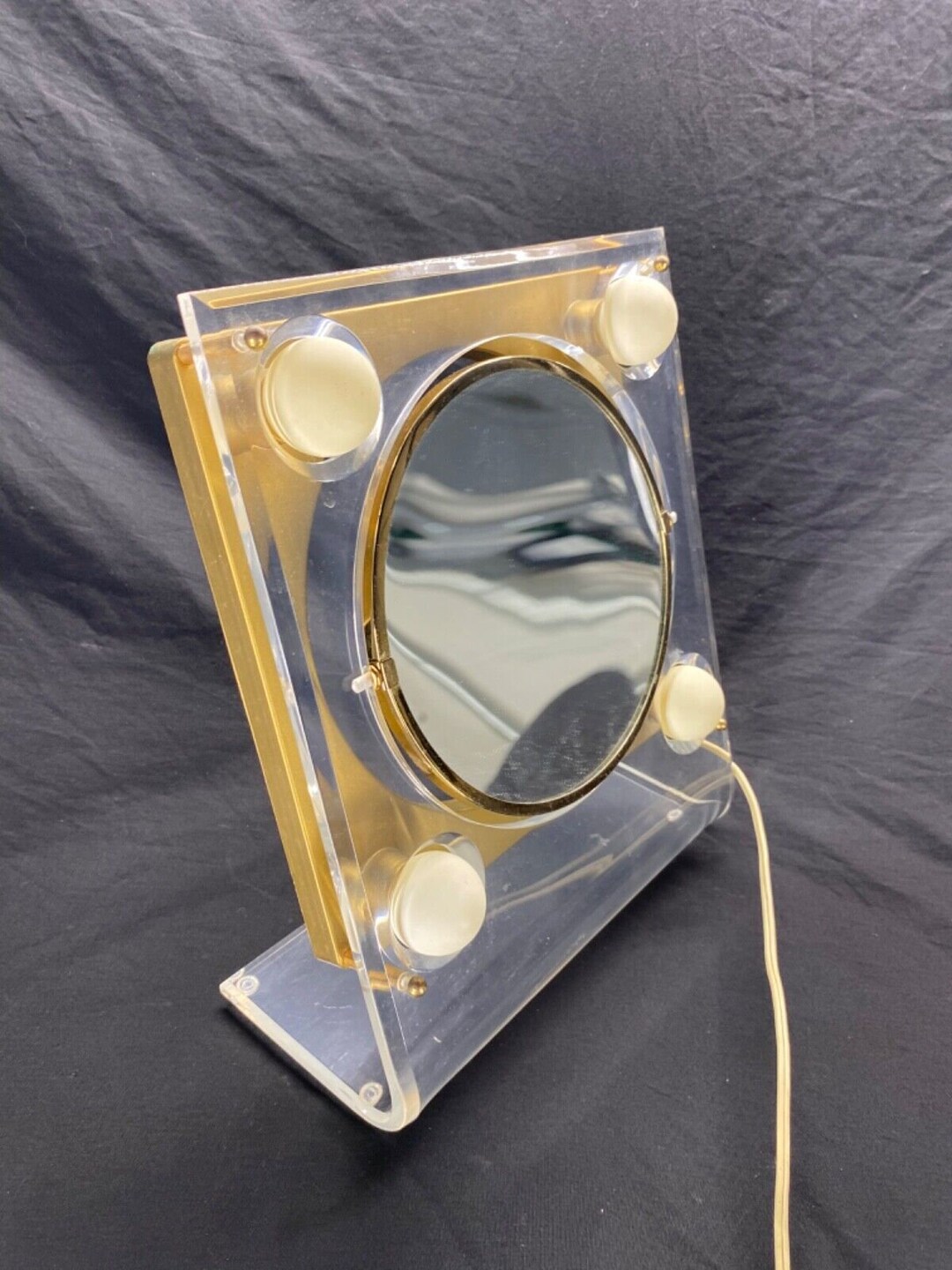Vtg MCM Acrylic Lucite Vanity Mirror Flip Mirror Magnifier - Etsy
