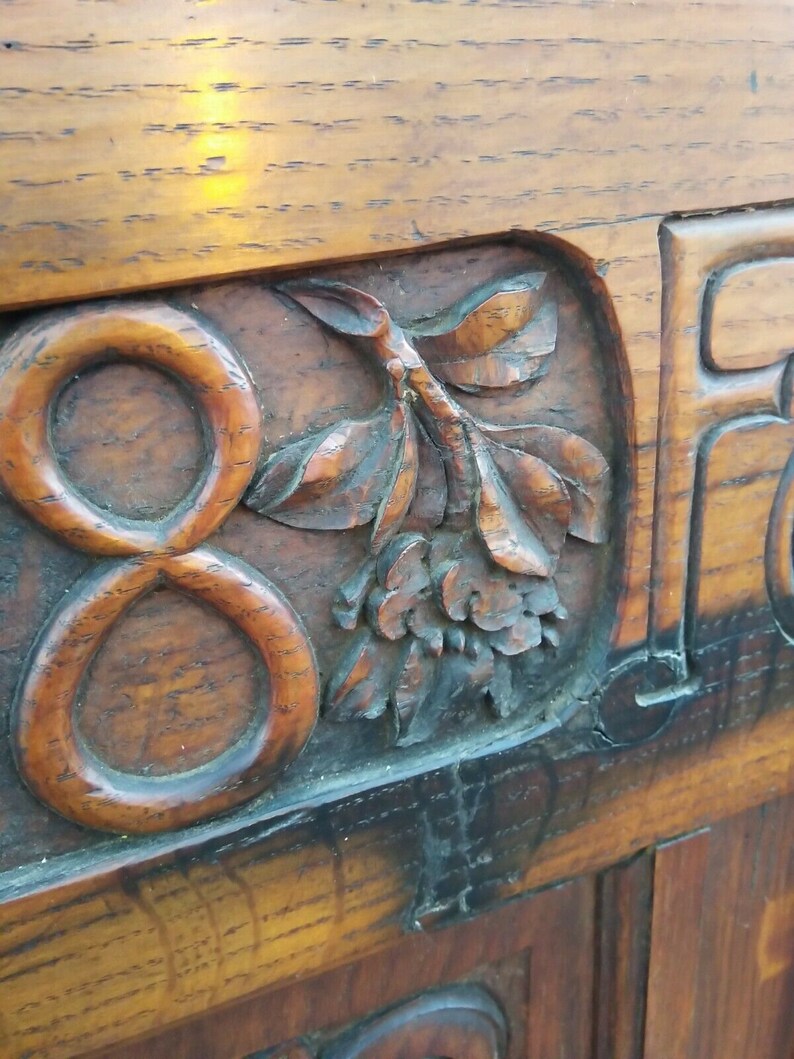 Arts Crafts Oak HMS Foudroyant Admiral Nelson Naval Ship Nautical Bench ...