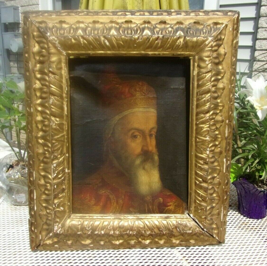 Italian Doge Venice Oil Painting Marino Grimani 17th Cent. Old Master ...