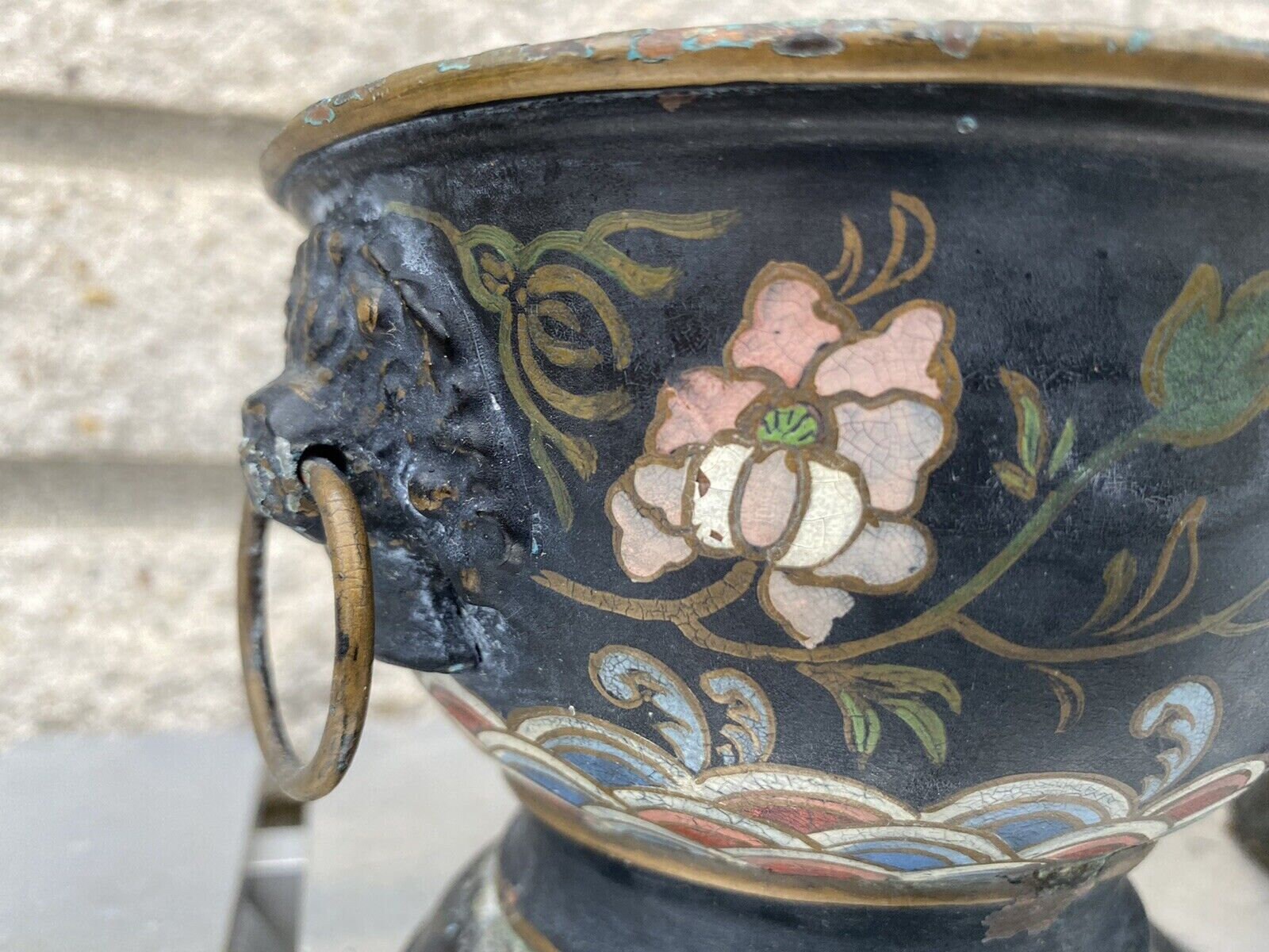 Pair 18th Century French Regency Painted Metal Cachepots Cache Pots ...