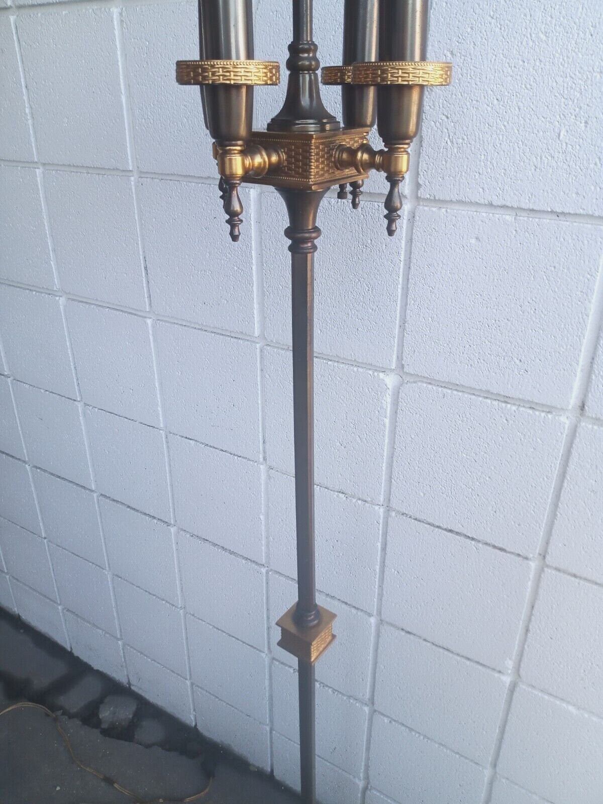 Antique Bronze Gothic Heavy Floor Lamp 4 Light Fine Hight Quality Prob ...