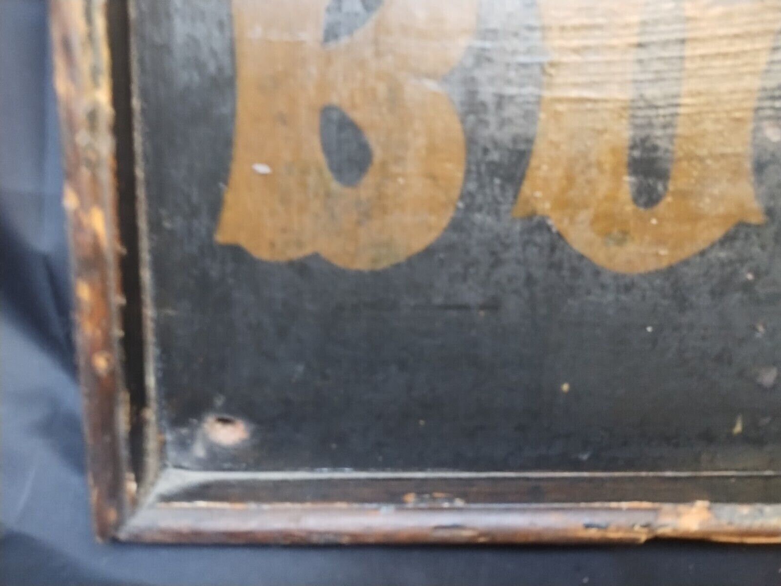 Victorian Antique Doctor's Wooden Sign Bowdish 19th C Trade Hand ...