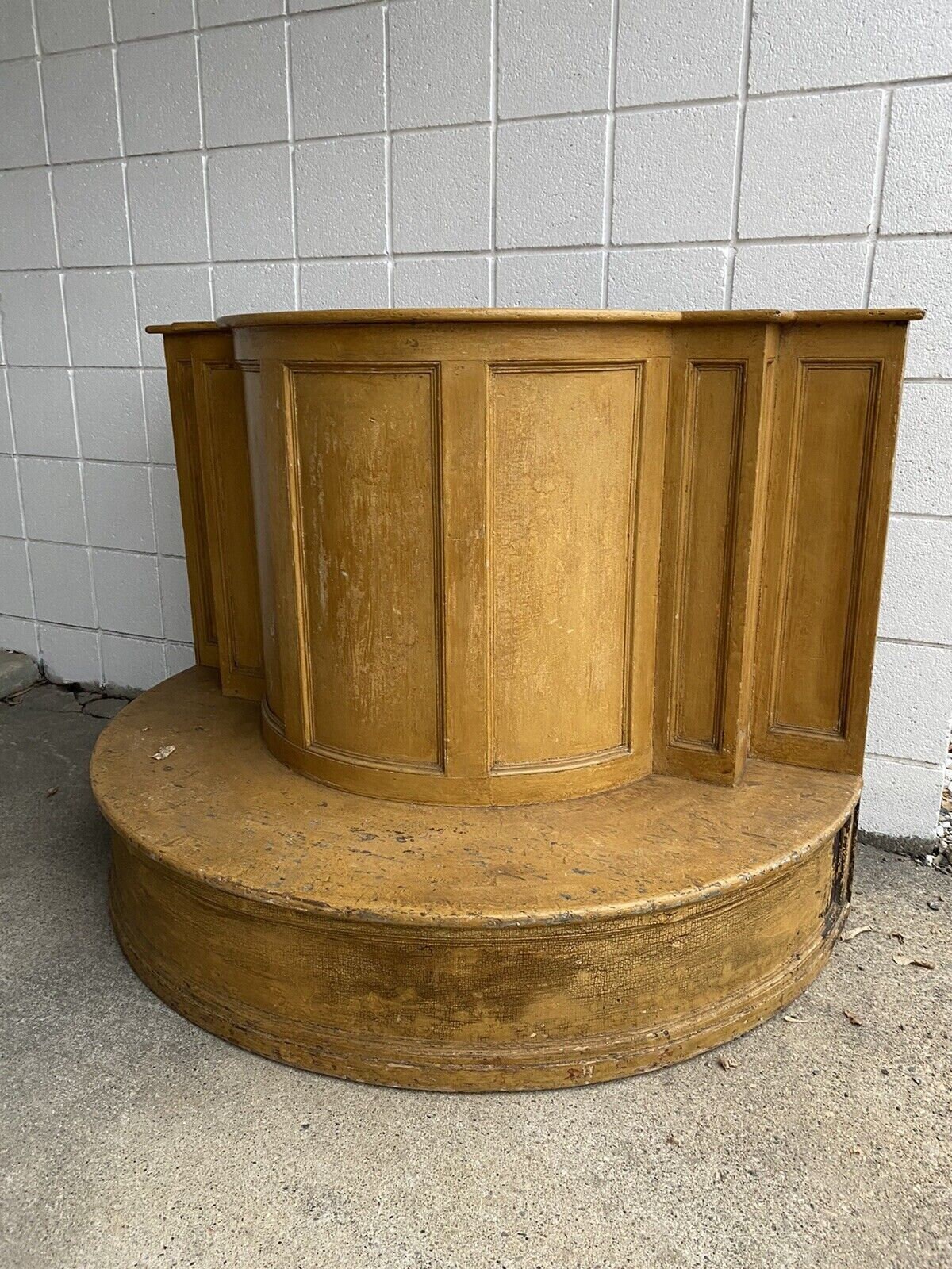 Antique 19th C Podium Court Witness Stand Judge Lectern 48x28x34 ...