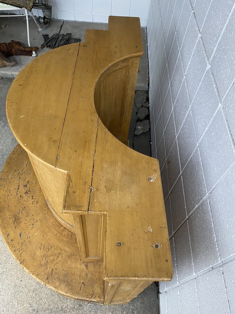 Antique 19th C Podium Court Witness Stand Judge Lectern 48x28x34 ...