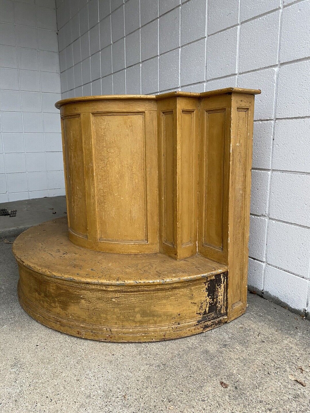 Antique 19th C Podium Court Witness Stand Judge Lectern 48x28x34 ...