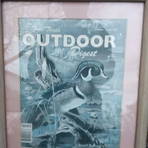 Original D. Bollman Illustrative Cover Oil Painting Duck for Fred Trost ...