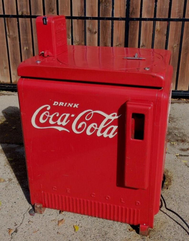 Vtg Orig M59 Self Serve Coca Cola 1940's Spin Top Vending Machine We ...