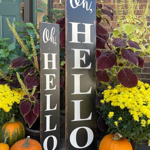 Welcome Porch Sign, Oh Hello, Front Porch Sign, Hello Sign, Hey Yall ...