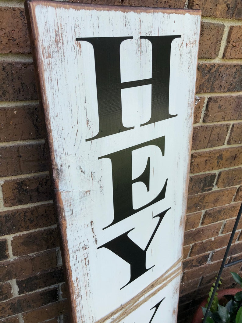 Hey Yall Sign Welcome Sign Front Porch Sign Hello Sign - Etsy