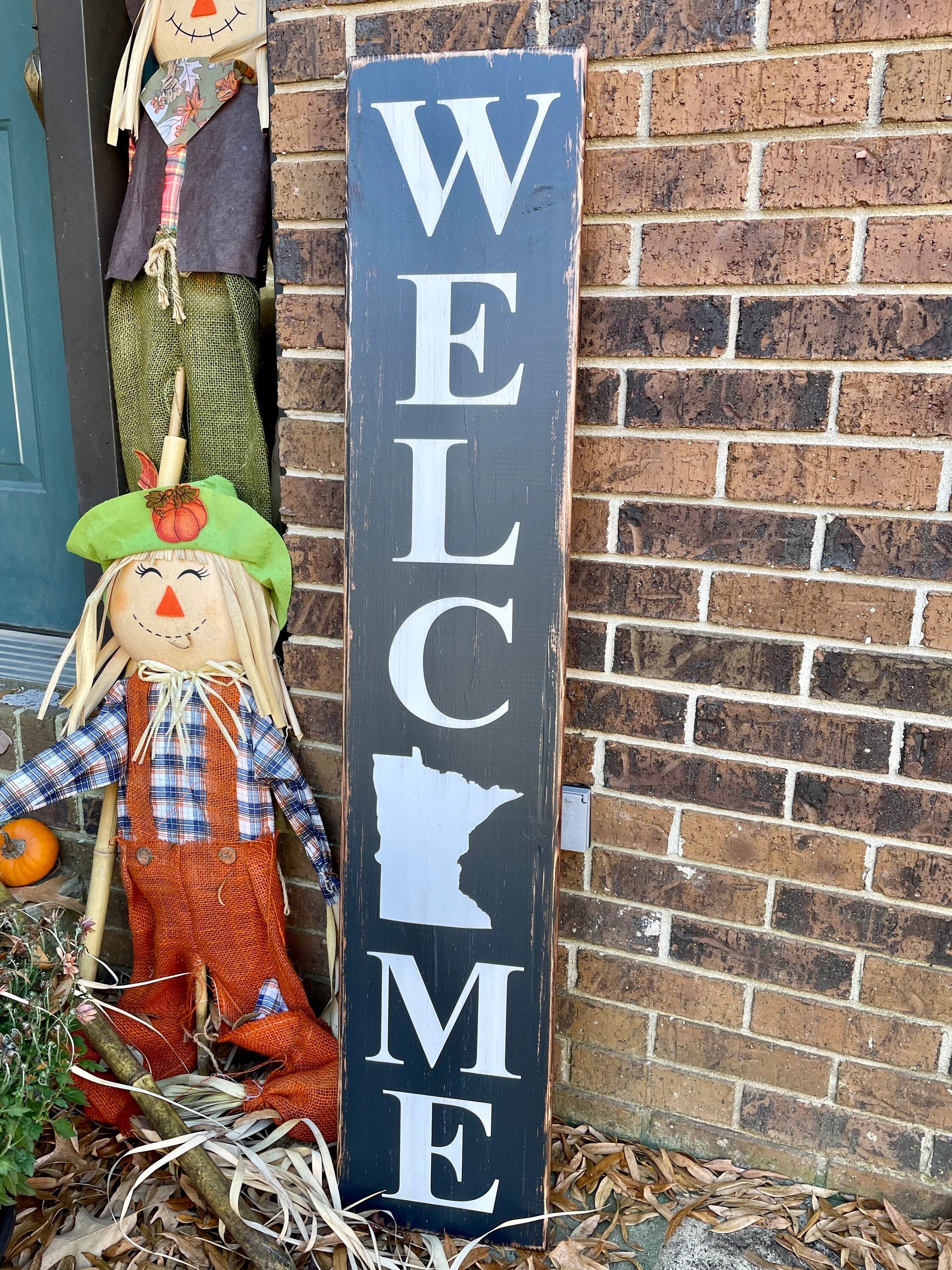 Welcome Sign State Welcome Sign Front Porch Sign Front - Etsy