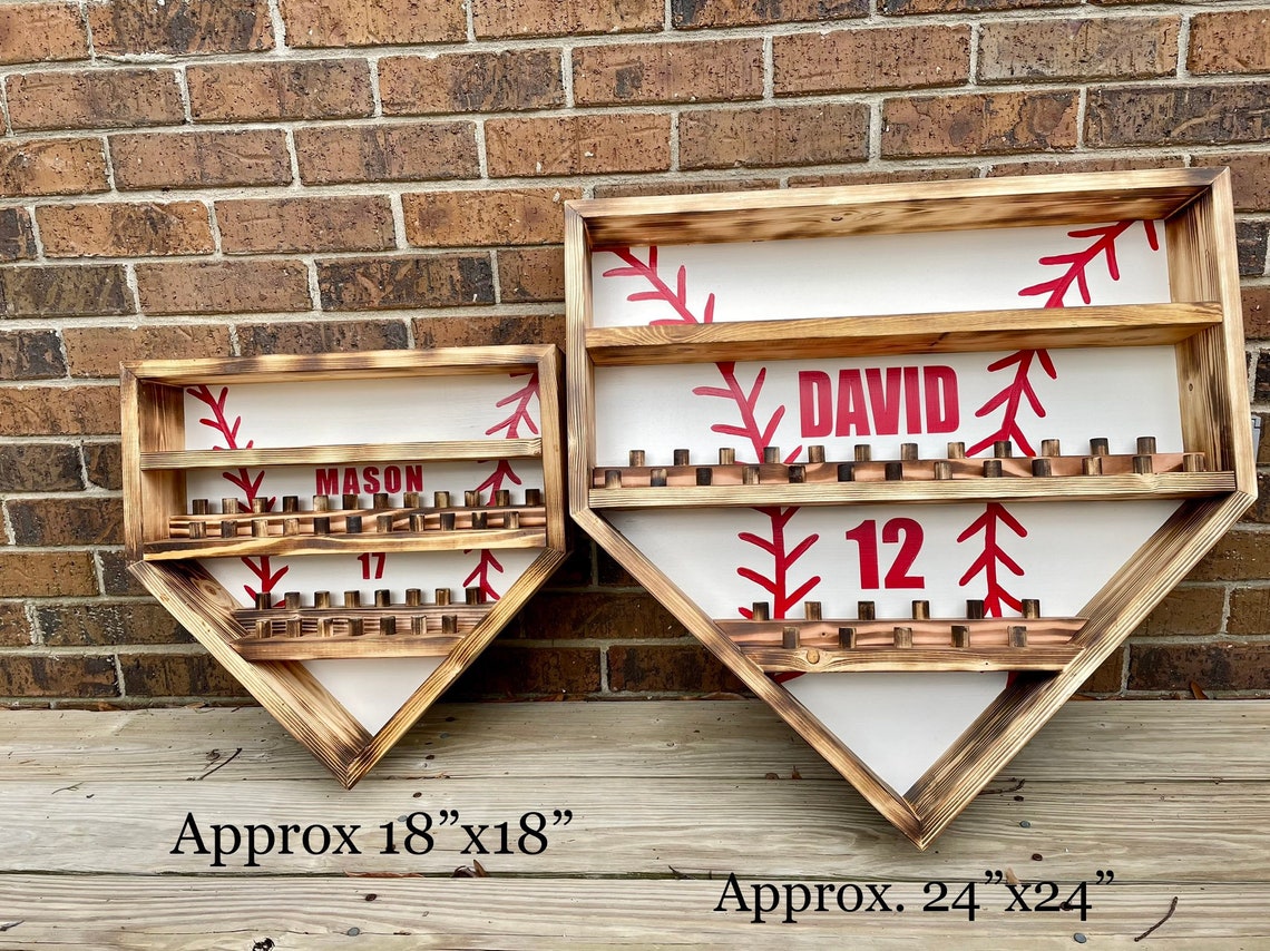 Home Plate Baseball Display Championship Ring Ball Case - Etsy