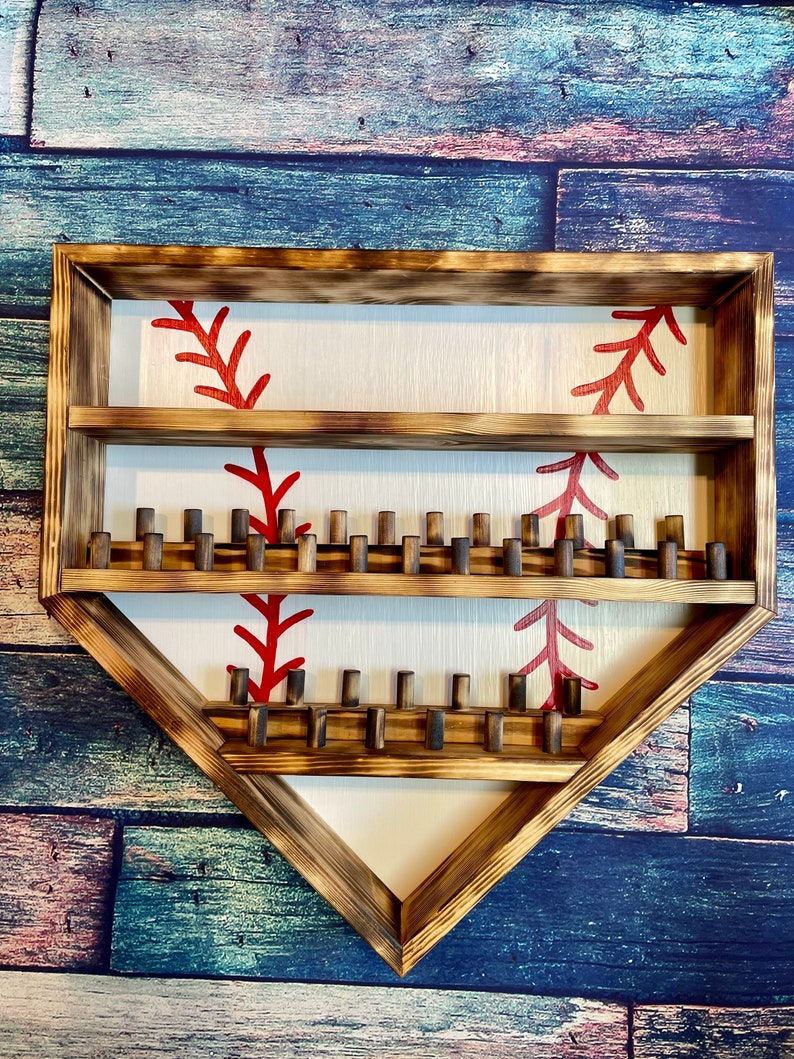 Home Plate Baseball Display Championship Ring Ball Case - Etsy