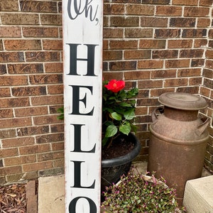 Welcome Porch Sign, Oh Hello, Front Porch Sign, Hello Sign, Hey Yall ...