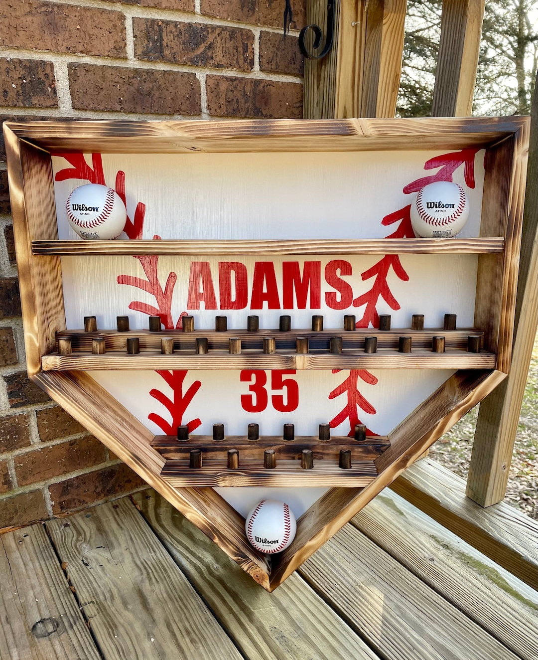 Home Plate Baseball Display, Championship Ring Ball Case, Baseball ...