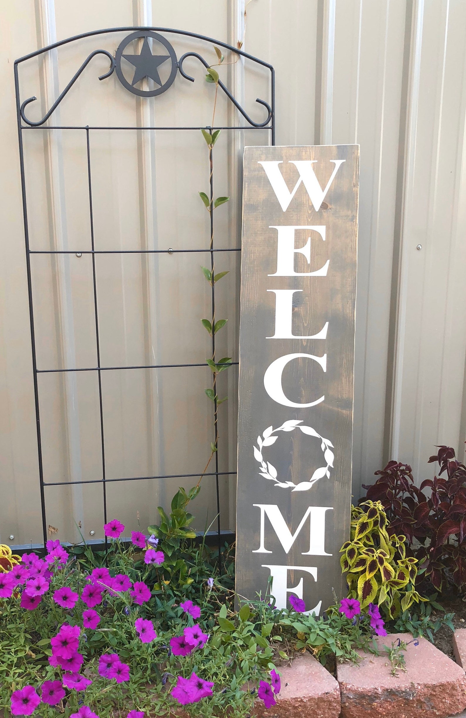 WELCOME SIGN Porch Decor Porch Welcome Sign Front Door - Etsy