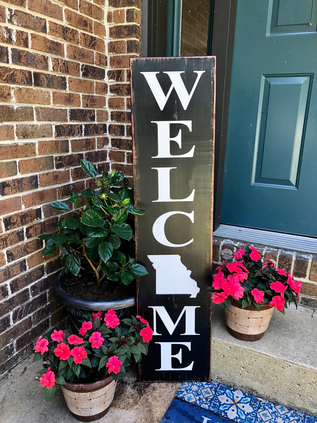 Welcome Sign, State Welcome Sign, Front Porch Sign, Front Porch Decor ...
