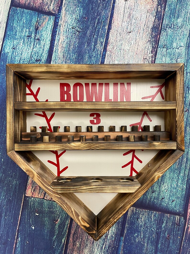 Home Plate Baseball Display Championship Ring Ball Case - Etsy