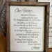 The Lords Prayer, Bible Verse, Farmhouse Style, Christian Wall Art ...