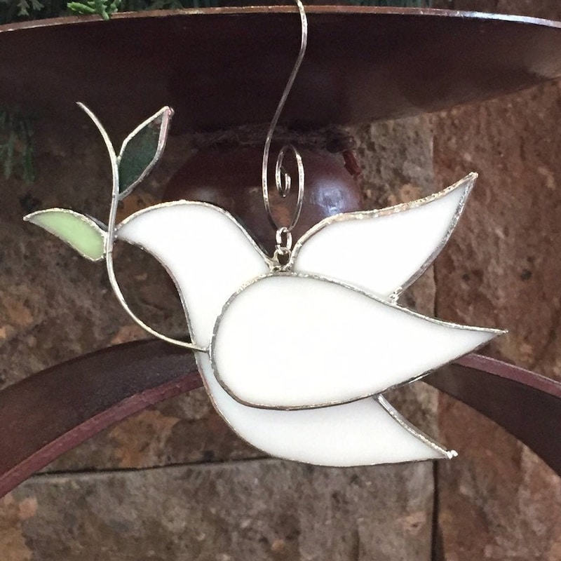 Stained Glass Dove - Etsy
