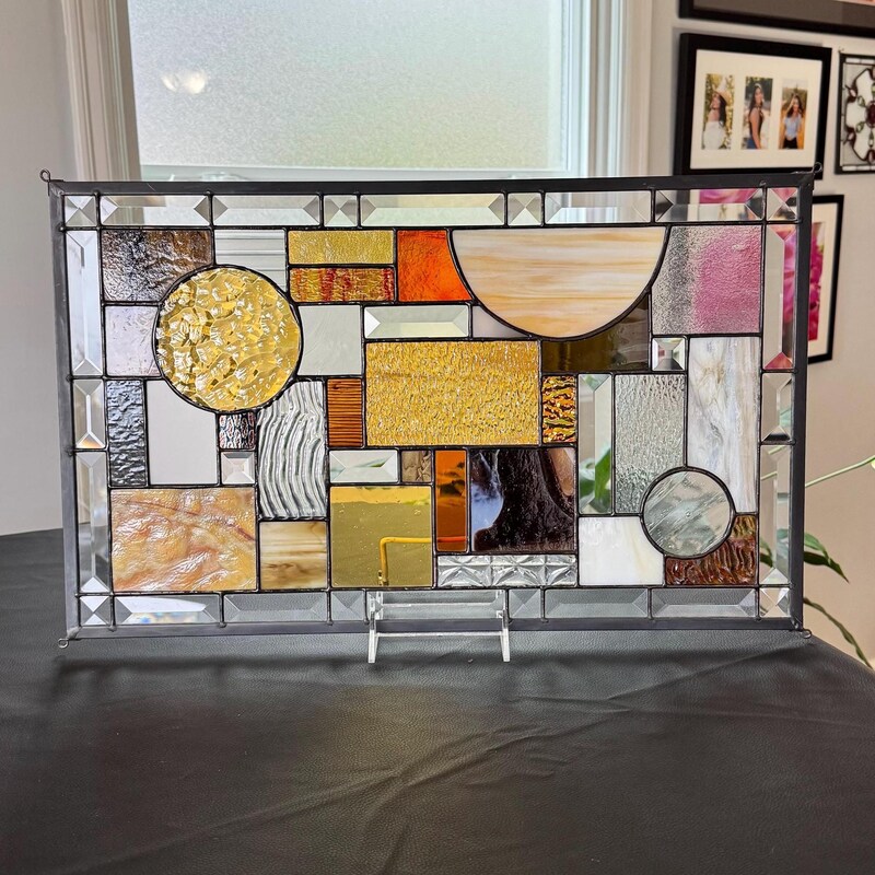 Amber Stained Glass - Etsy