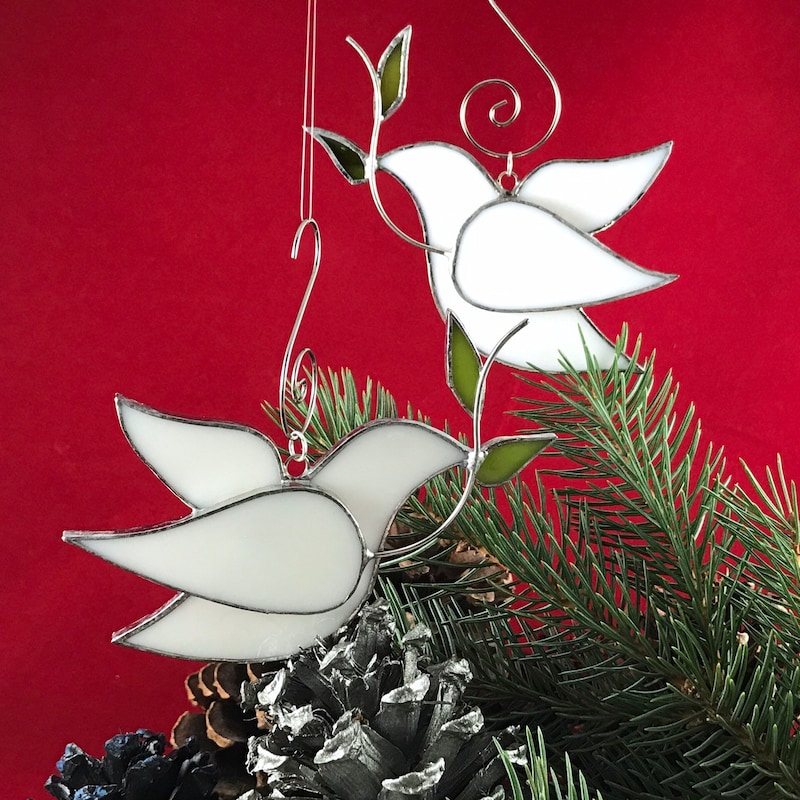 Stained Glass Dove - Etsy