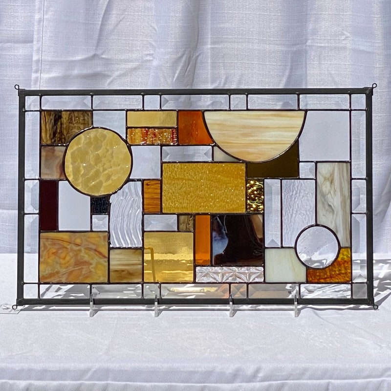Amber Stained Glass - Etsy
