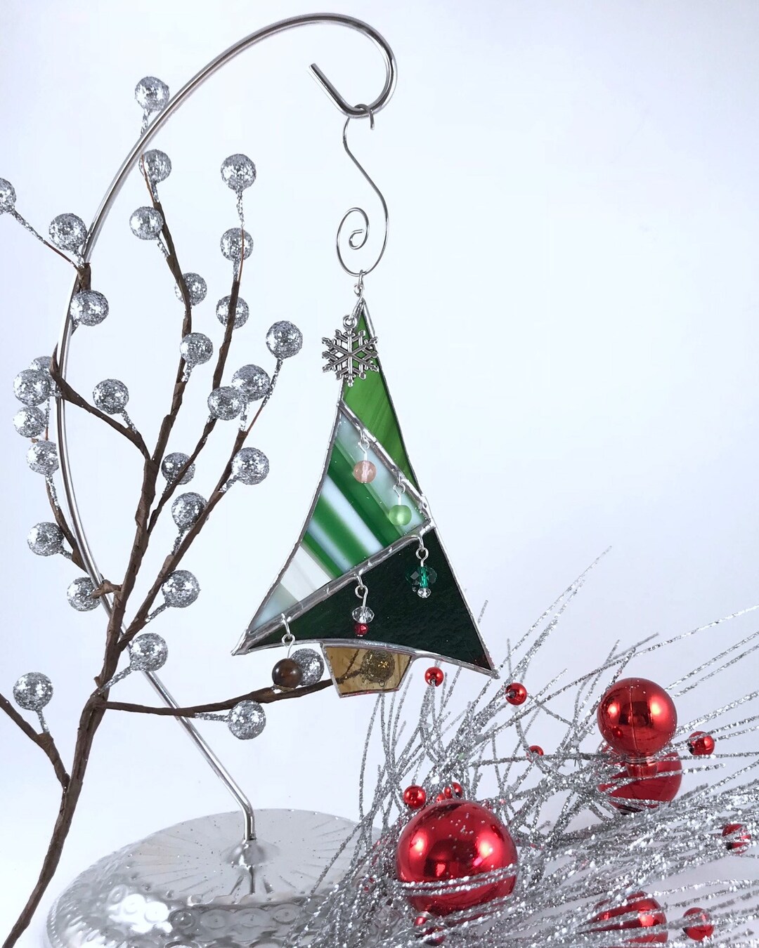 Abstract Christmas Tree Ornament | Holiday Decoration | Gift Idea ...