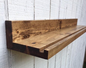 Rustic Wood Shelf - Etsy