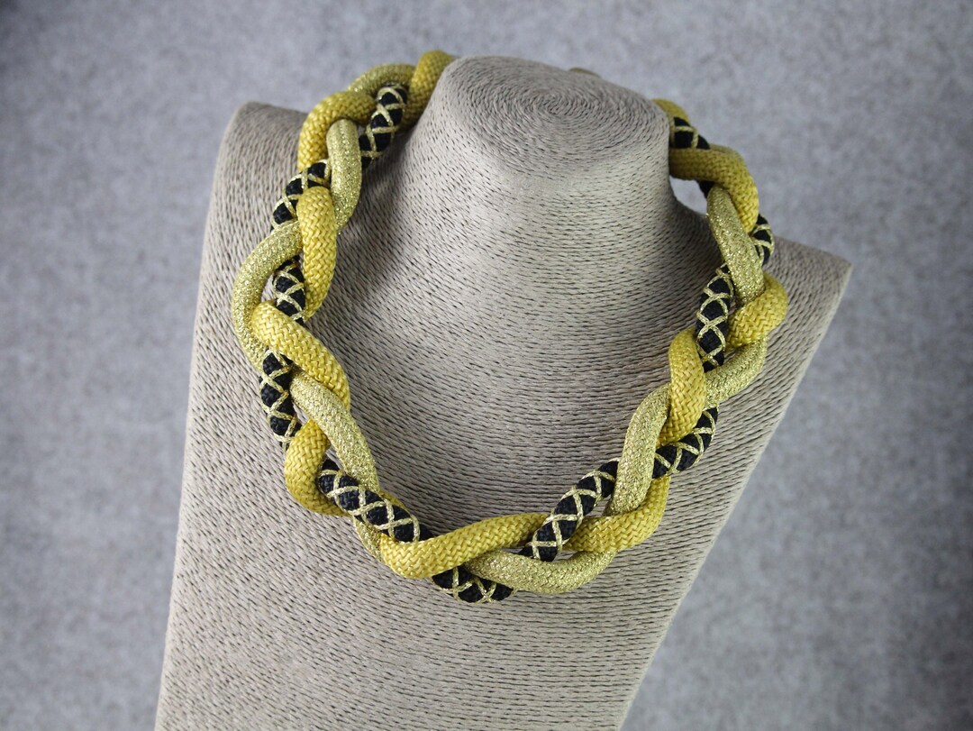 Climbing Rope Three Strand Plait Necklace - Etsy