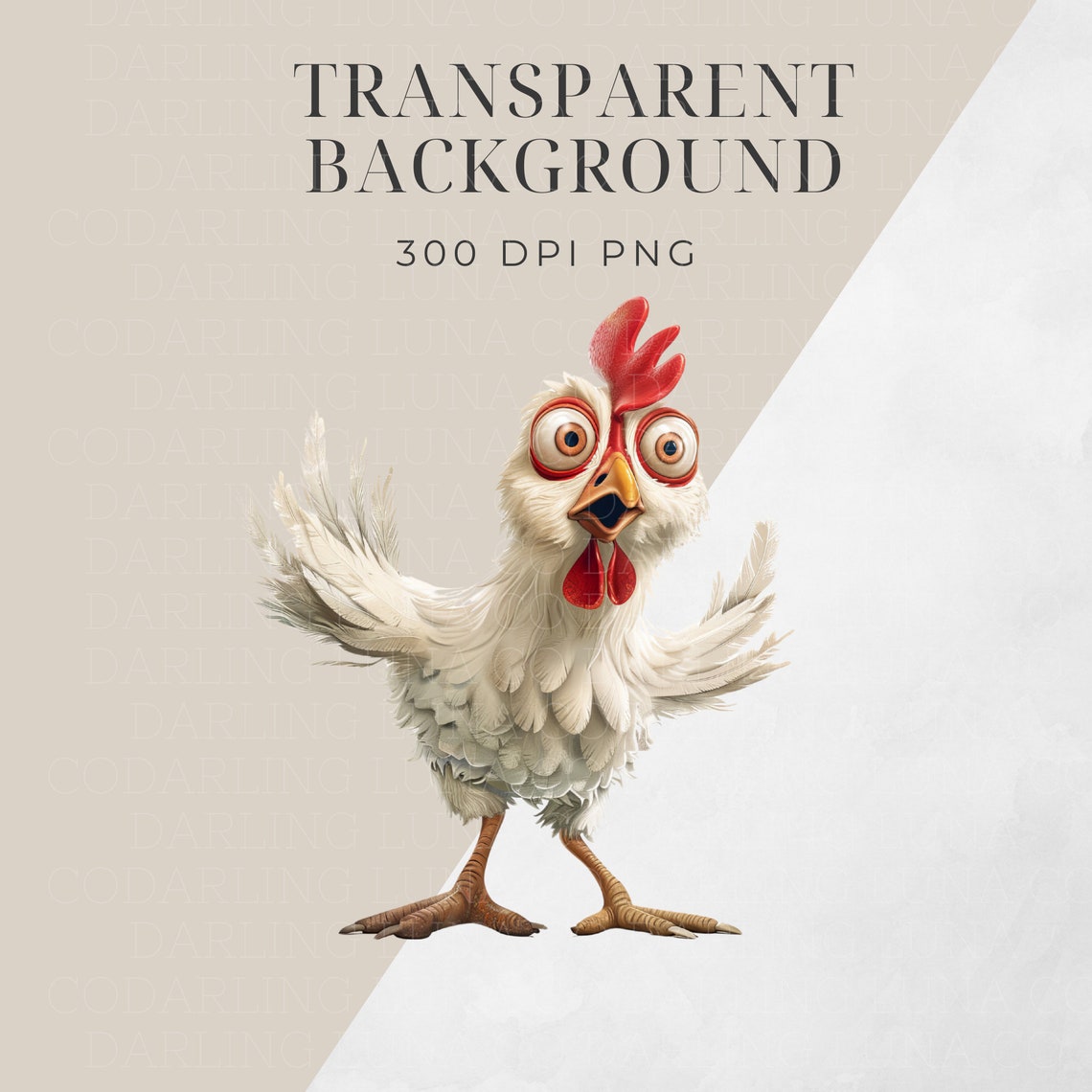 Funny Farm Animals Clipart, Quirky Animals Png, Digital Download, Card ...