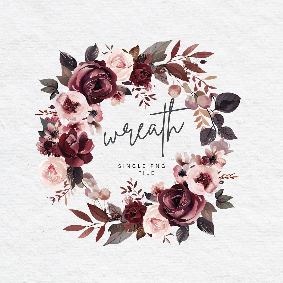 Watercolor Flowers, Burgundy and Blush, Wedding Invitation, Burgundy ...