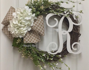 Letter Door Wreath - Etsy