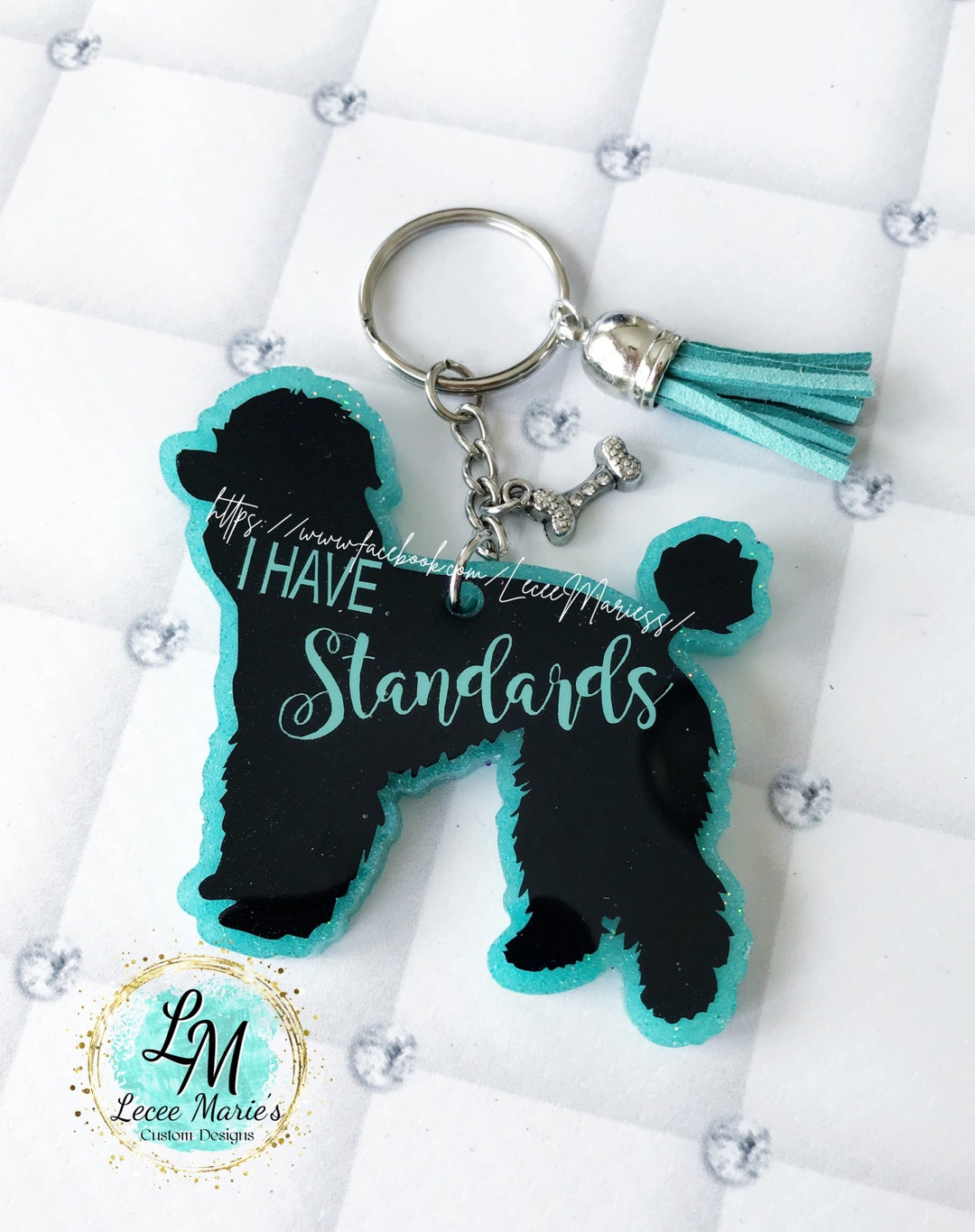 Standard Poodle Keychains | I Have Standards | Custom Keychains | Dog ...