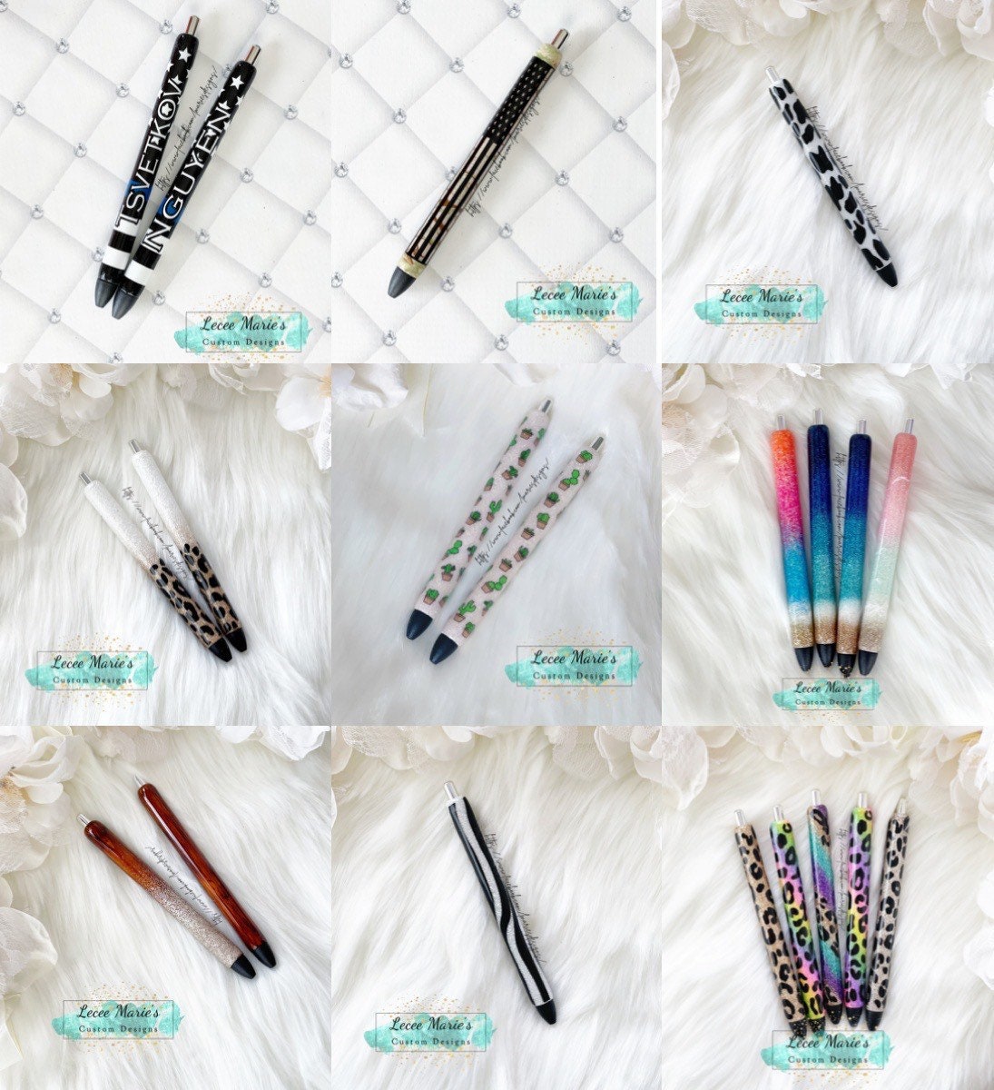 Glitter Ink Joy Pens Custom Glitter Pens Sparkly Pens | Etsy