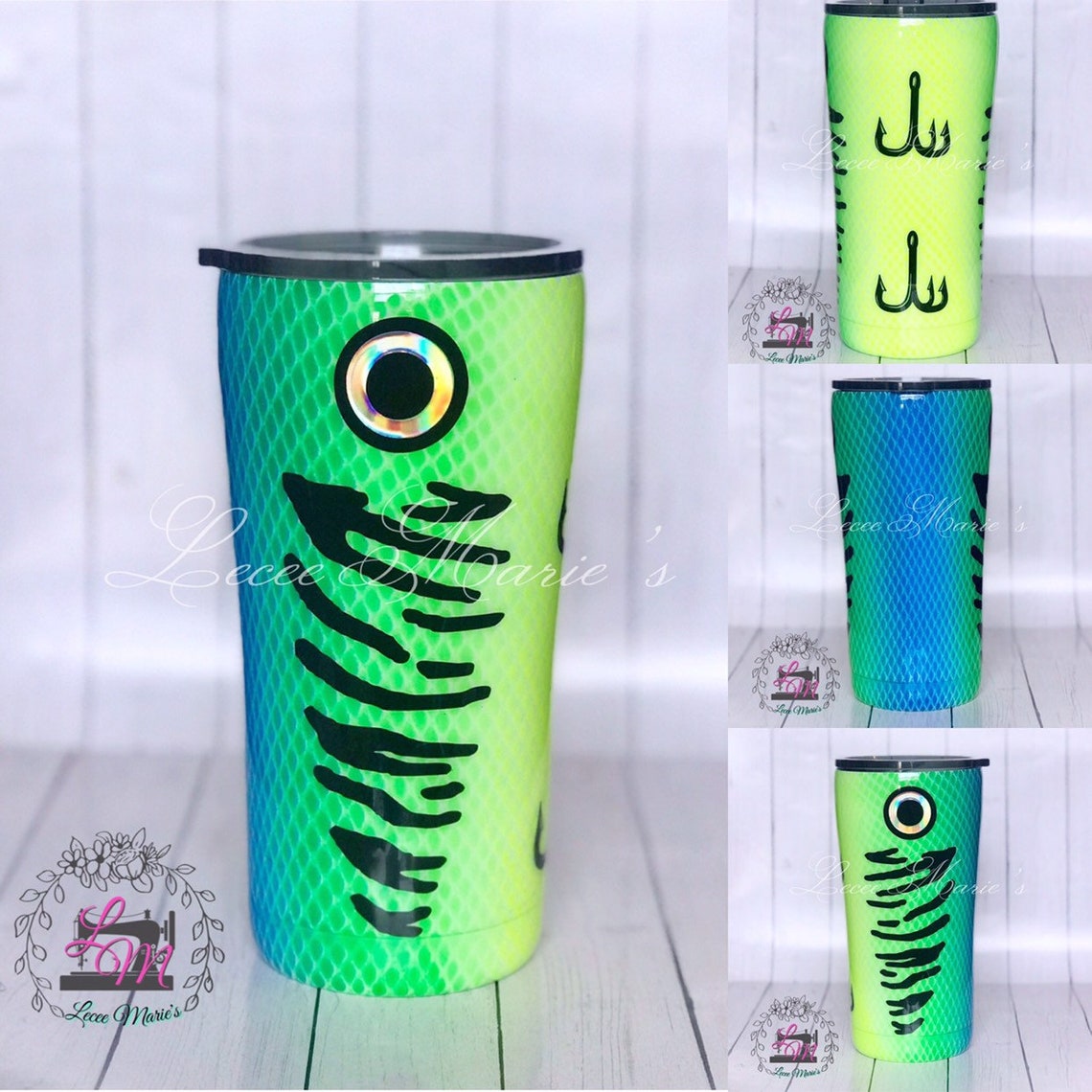 Fishing lure tumbler fishing lure cup mens tumbler lure | Etsy