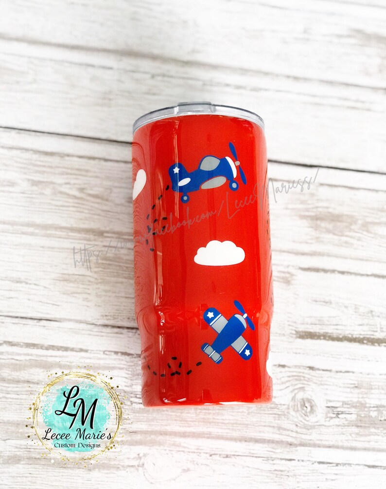 Airplane Tumblers Boy Tumblers Personalized Plane Tumblers - Etsy