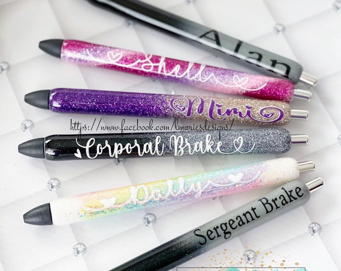 Glitter Ink Joy Pens, Custom Glitter Pens, Sparkly Pens, - Etsy