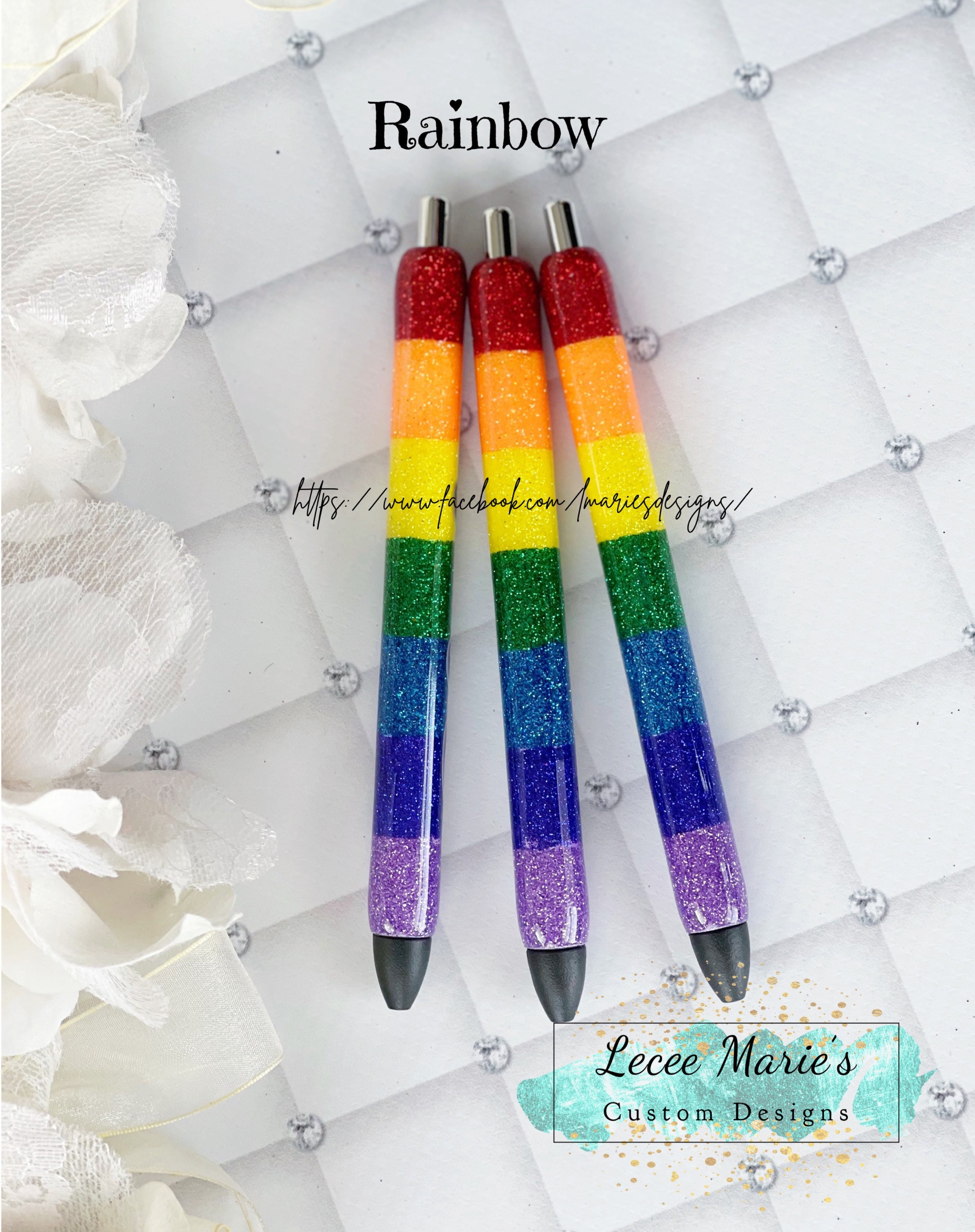 Glitter Ink Joy Pens Custom Glitter Pens Sparkly Pens | Etsy