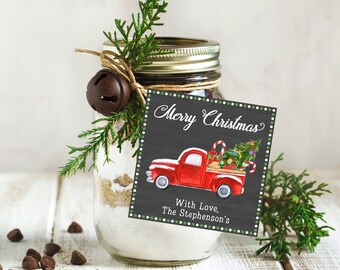 Merry christmas tags | Etsy