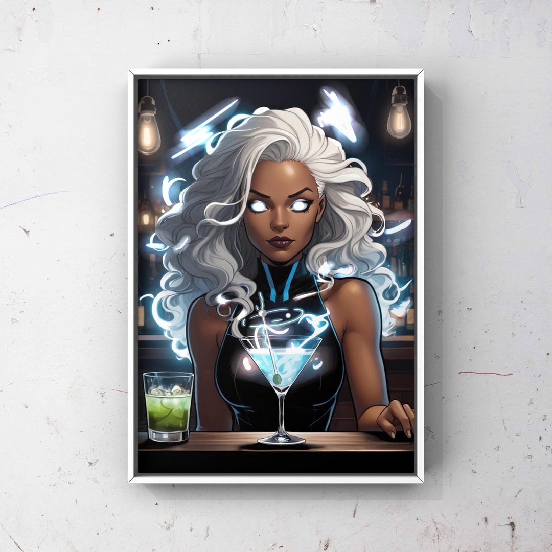 Storm Fan Art Print Mixing Drinks Unframed Matte Finish - Etsy