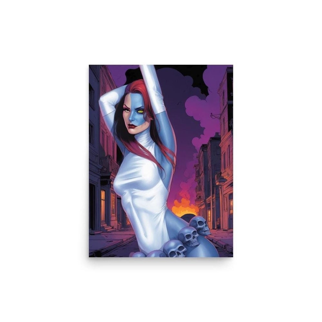 Mystique Fan Art Print X-men Raven Darkhölme Unframed Matte Finish - Etsy