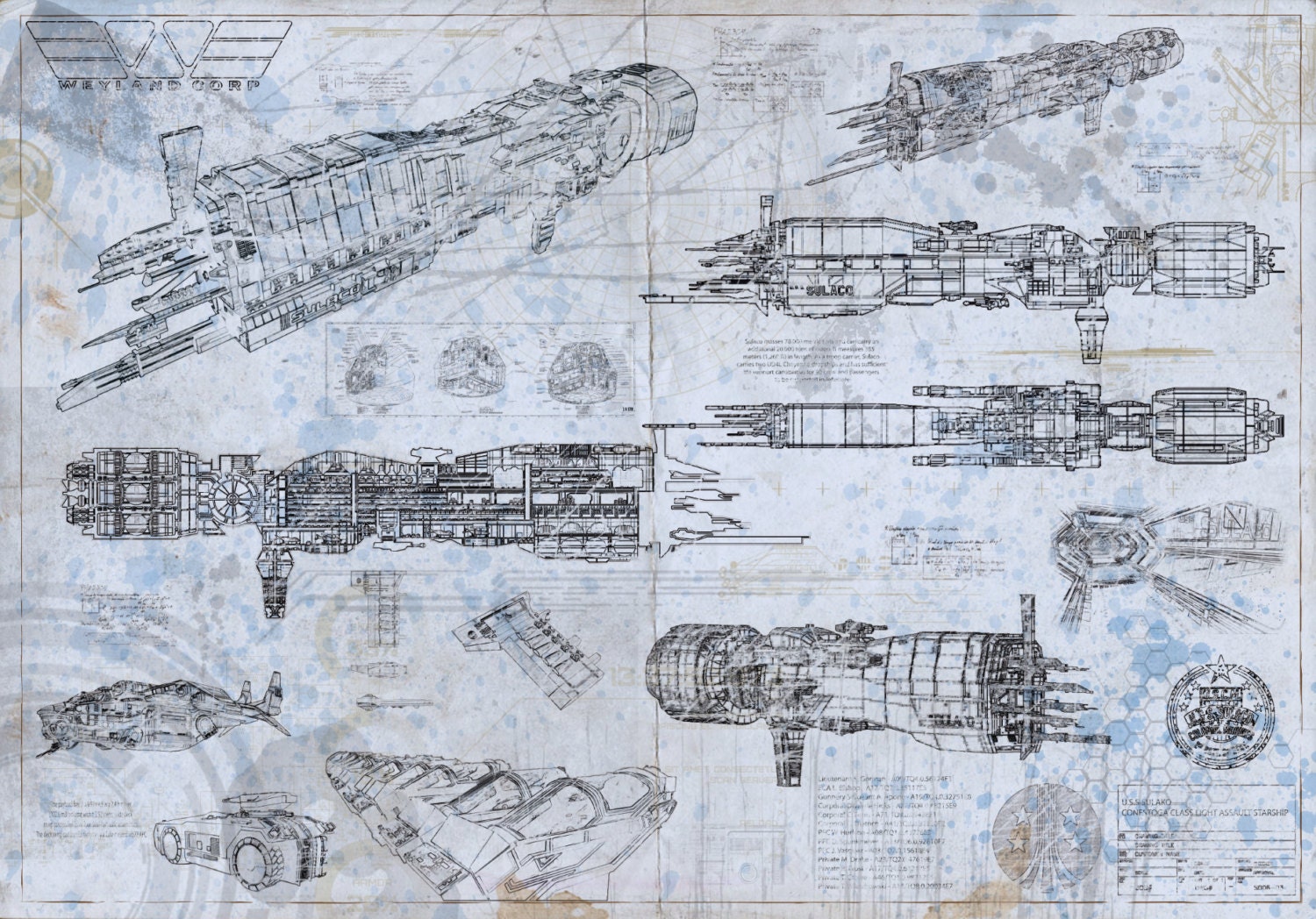 Alien Spaceship Blueprints