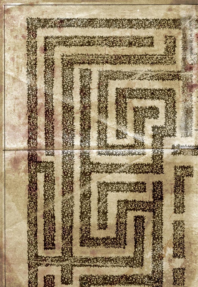 The Shining - Overlook Hotel Maze Map - Etsy