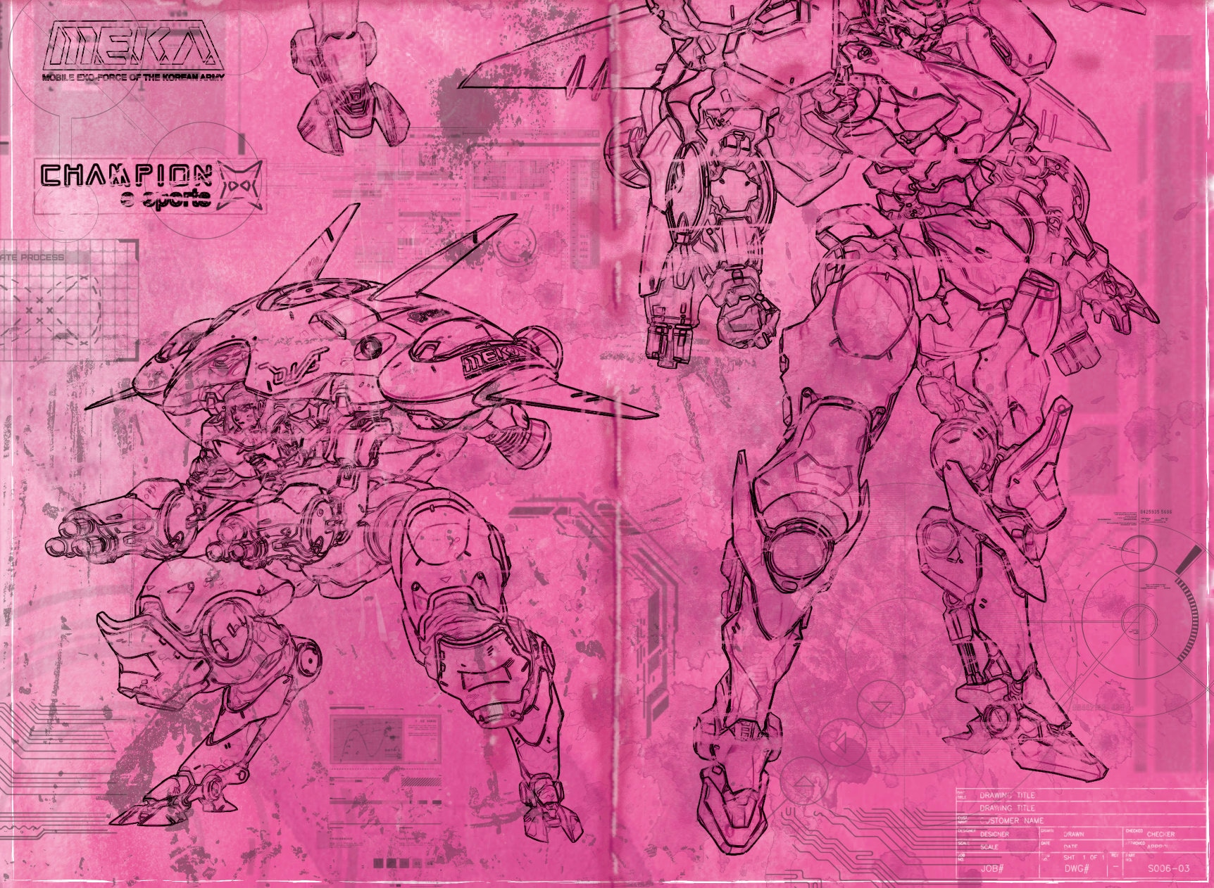 Overwatch / DVA Blueprint / Aged Specs A2 420mm594 or - Etsy Canada